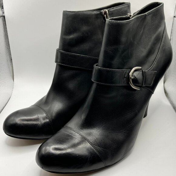 Max Studio | Shoes | Max Studio Rally Boots Genuine Fine Black Leather ...